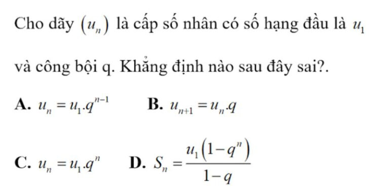 Tổng cấp số nhân lùi vô hạn và công thức tính dễ hiểu