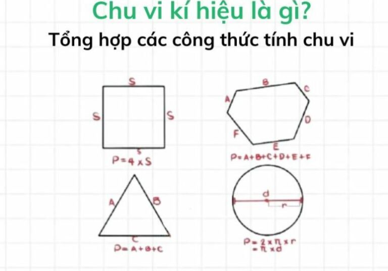 Kí hiệu chu vi là gì? Định nghĩa và công thức tính toán chu vi